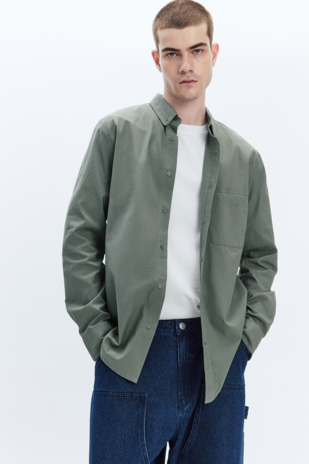 Рубашка oxford прямая с нагрудным карманом manoxfordshirtcol3, цвет ...