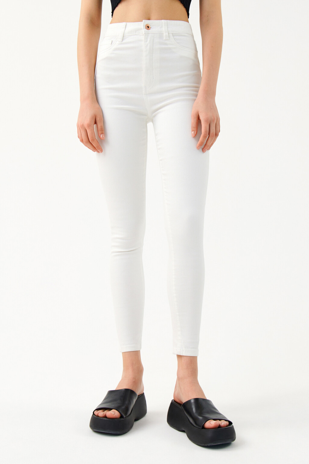 Джинсы skinny с высокой посадкой skinny-fit4, цвет: белый (1) по цене ...