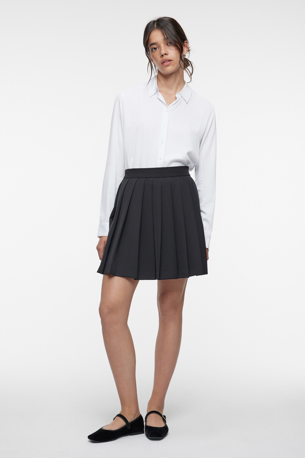 Блузка-рубашка vishirt базовая из вискозы vishirt, цвет: белый (1) по ...