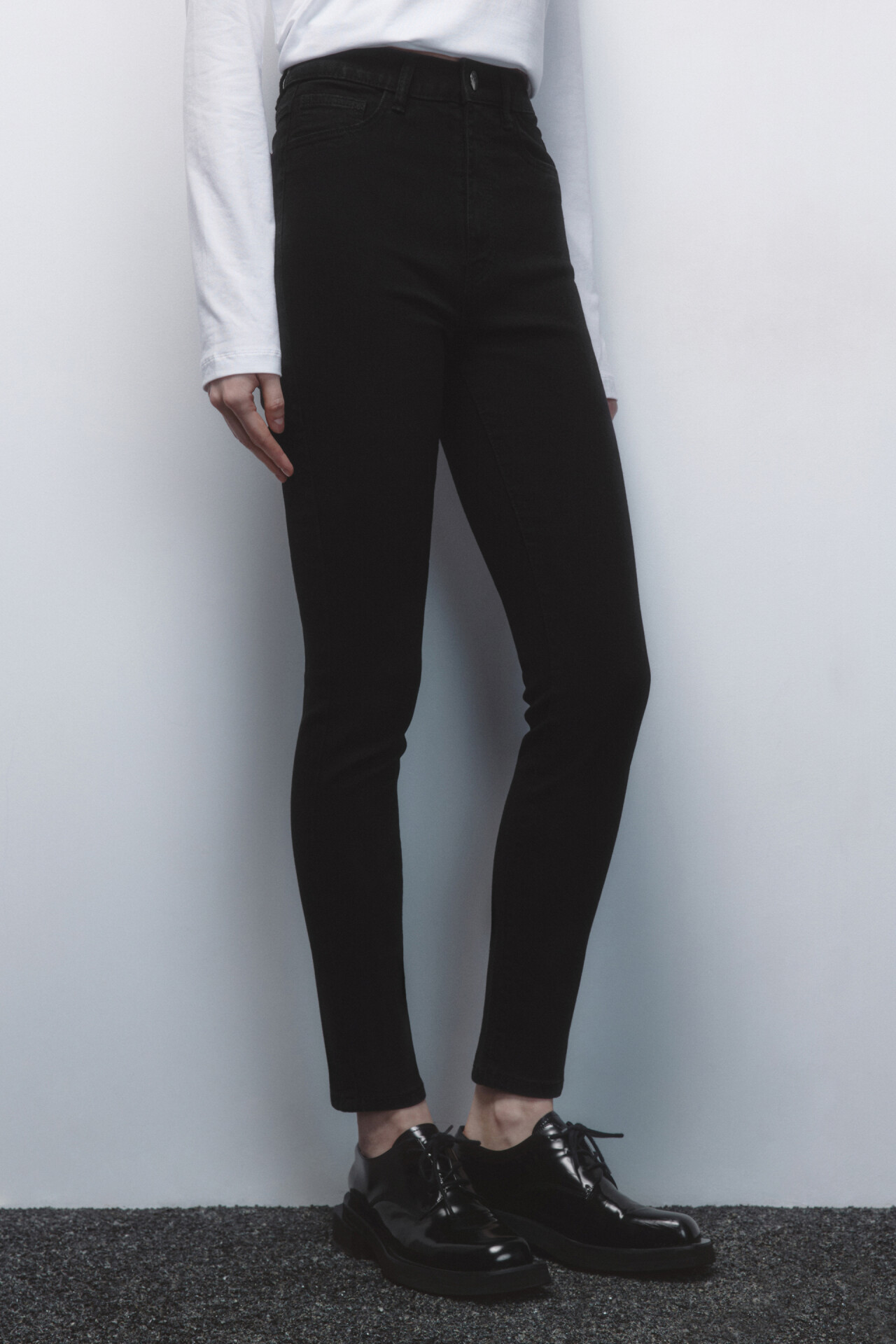 Джинсы узкие с высокой посадкой skinnyfitfw4, цвет: черный (50) по цене ...